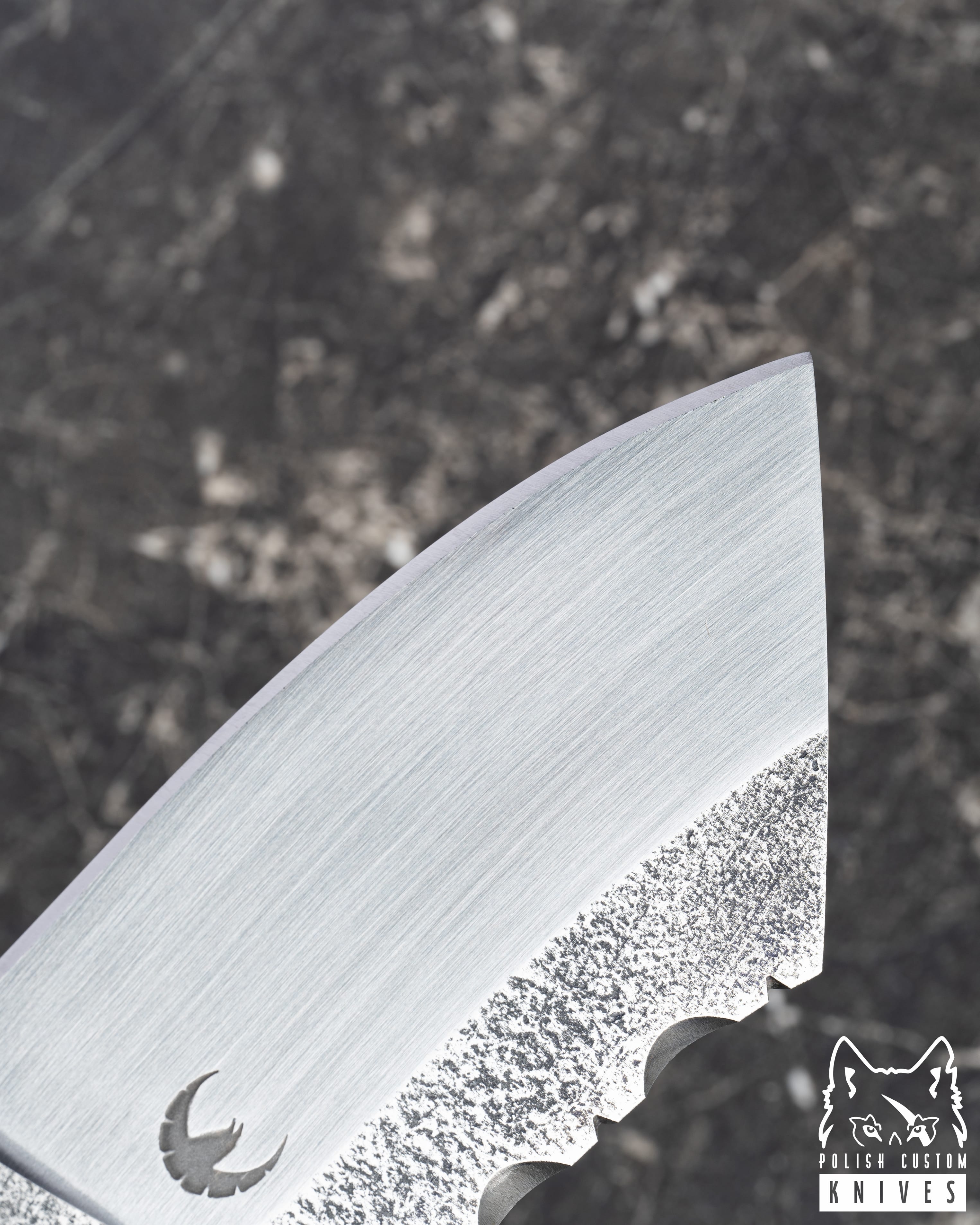 Buy SURVIVAL KNIFE CHOPPER FIST 2 NC11LV STABILIZED MAPLE BURL RAVEN KNIVES